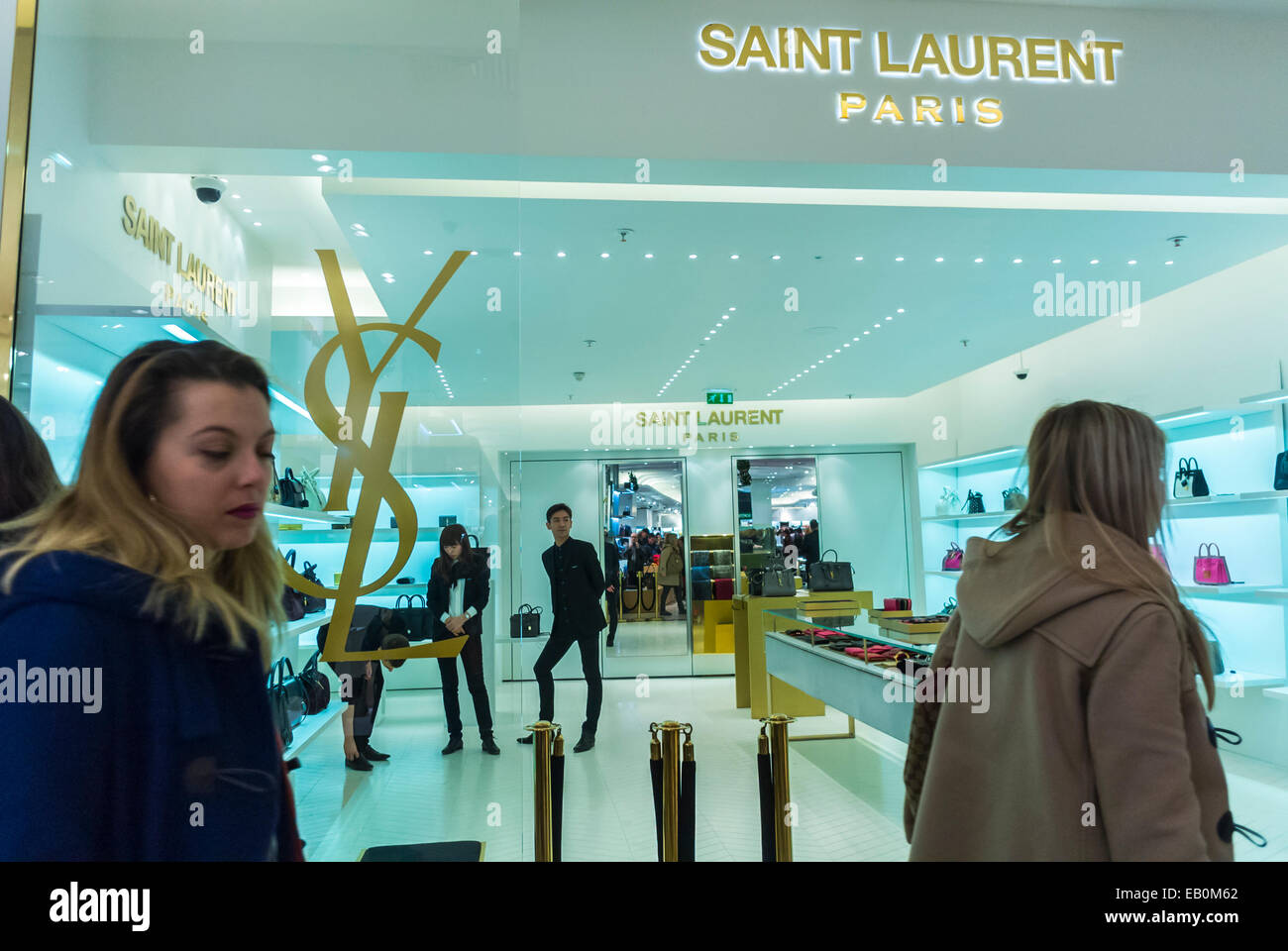 Paris, France, Women Shopping inside French Department Store, Luxury ...