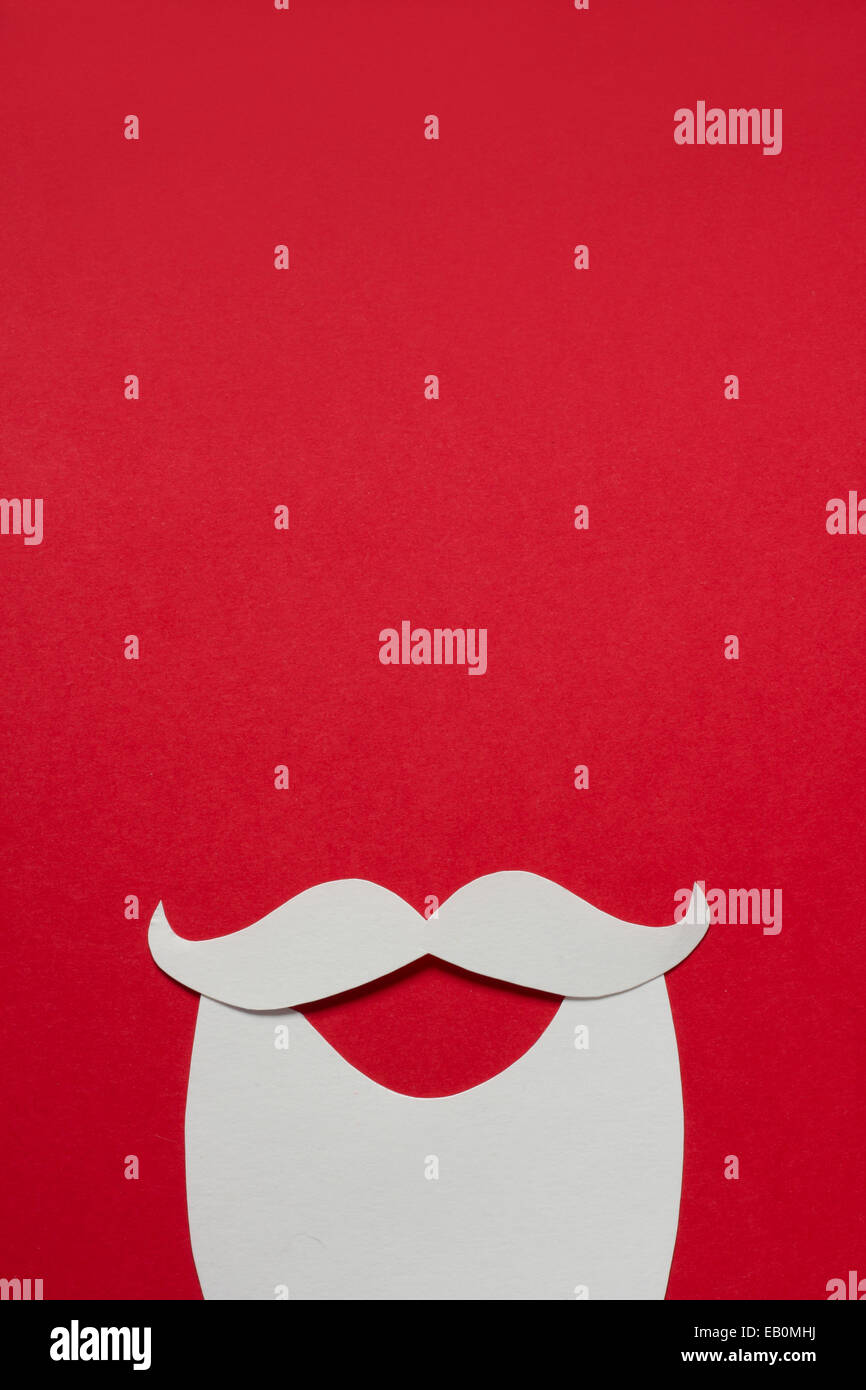 Santa Claus Christmas conceptual paper background with copy space Stock ...