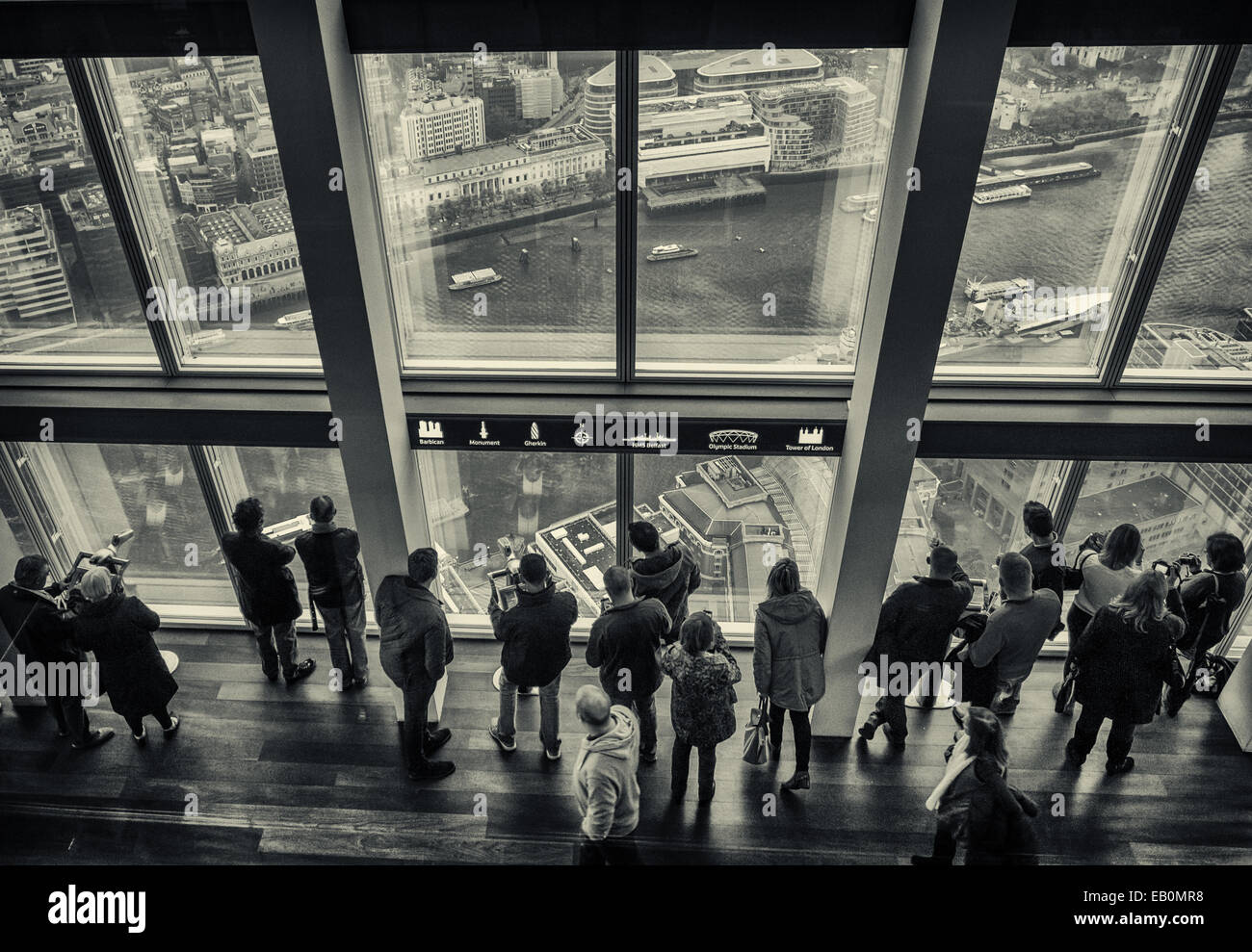 London from The Shard viewing balcony, UK Stock Photo - Alamy