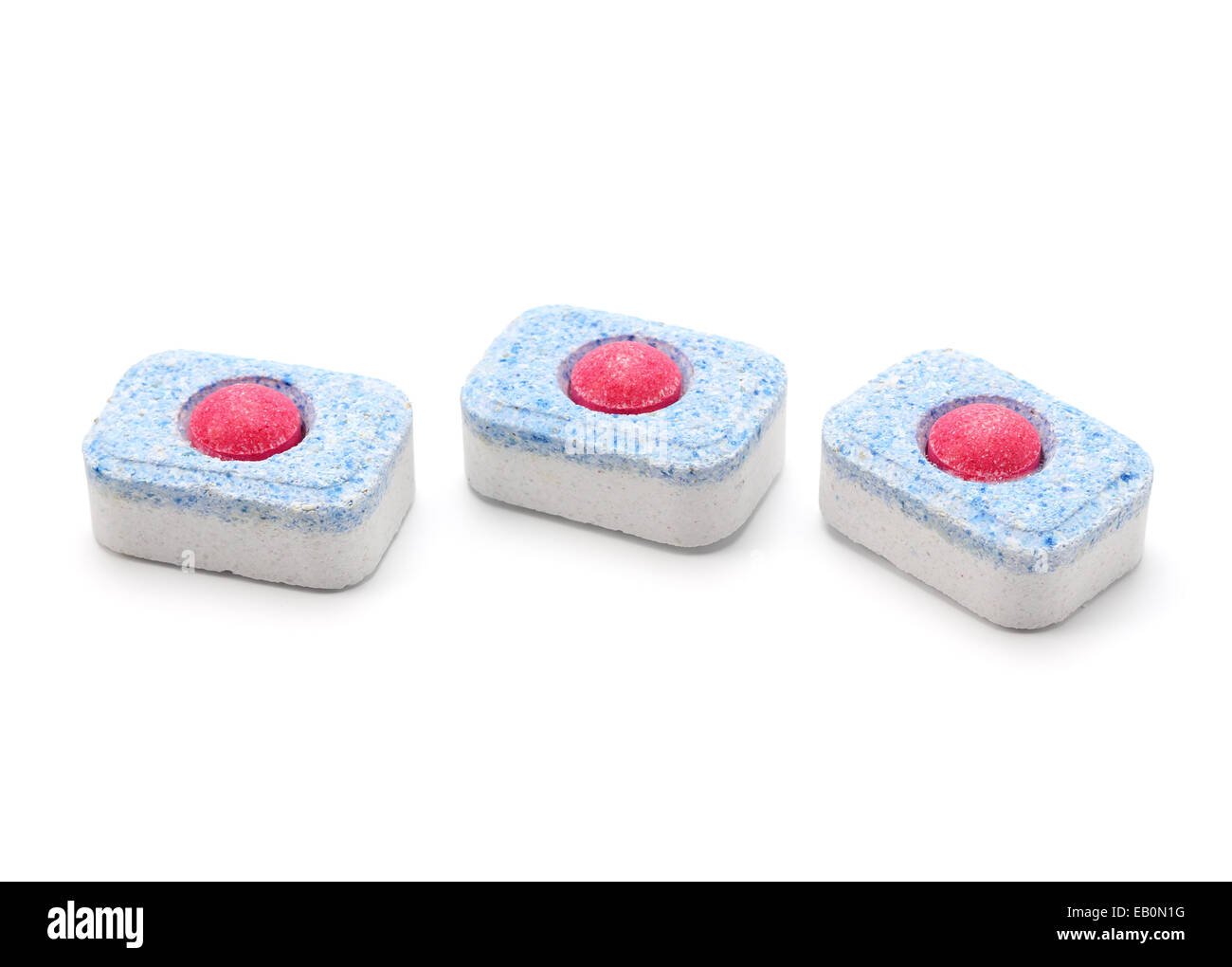 Dishwasher tablets on a white background isolate Stock Photo - Alamy