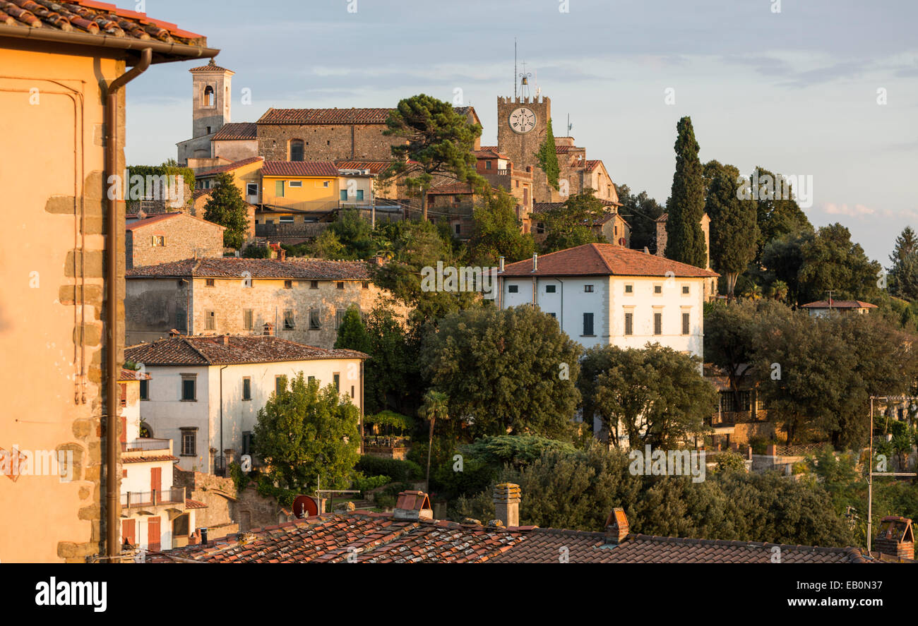 The medieval burg of Montecatini Alto at sunset Stock Photo - Alamy