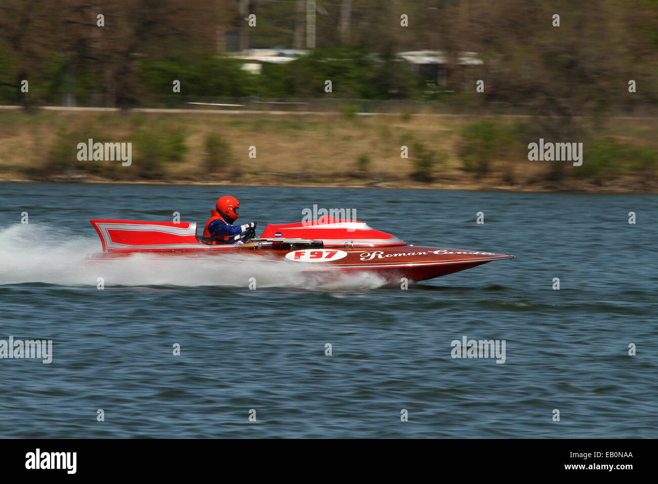 Vintage Hydroplane Race Boat F97 Roman Candle. 2014 APBA, American ...