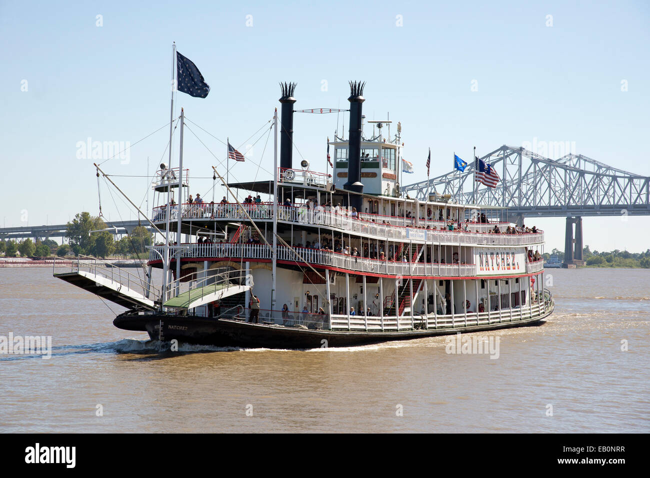 Steamer Natchez tour boat on The Mississippi River New Orleans USA ...