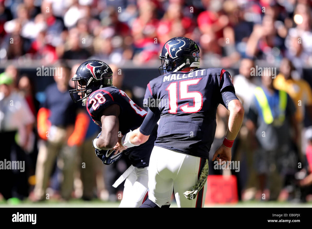 Houston, TX, USA. 23rd Nov, 2014. Houston Texans quarterback Ryan ...