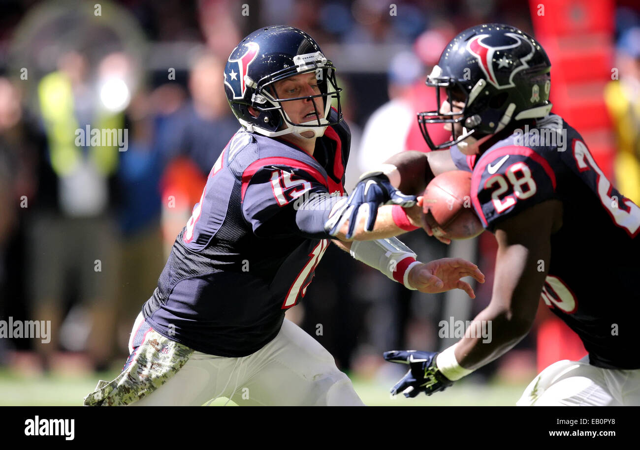 Houston, TX, USA. 23rd Nov, 2014. Houston Texans quarterback Ryan ...
