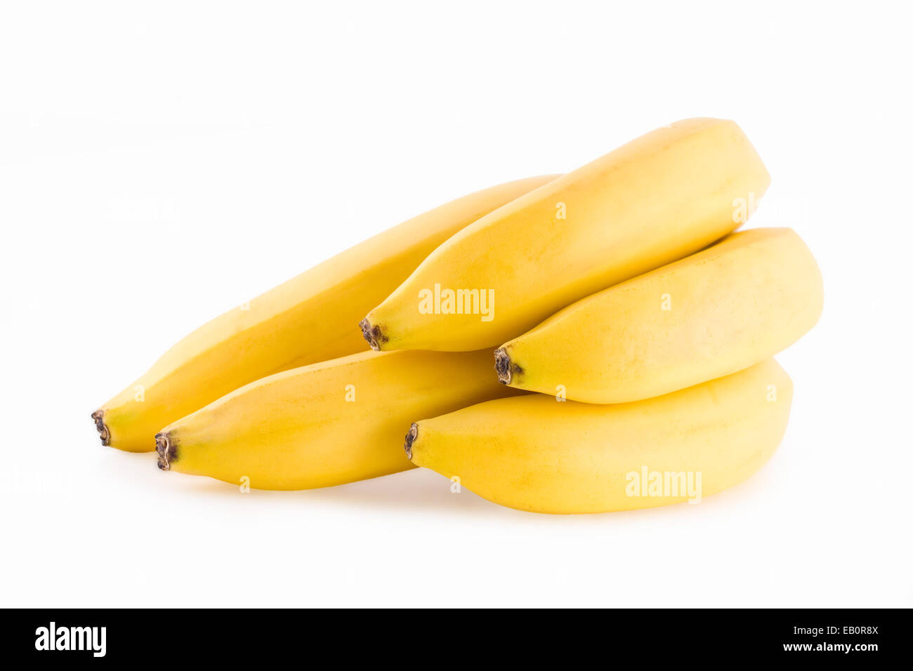 Bunch of fresh yellow bananas, tropical fruits on white Stock Photo - Alamy