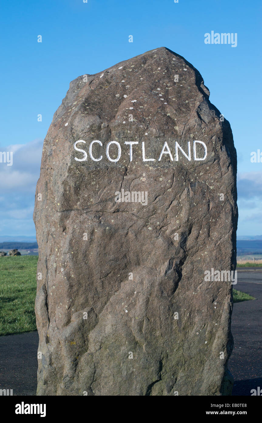 England Scotland border at Carter Bar on the A68 road Stock Photo - Alamy