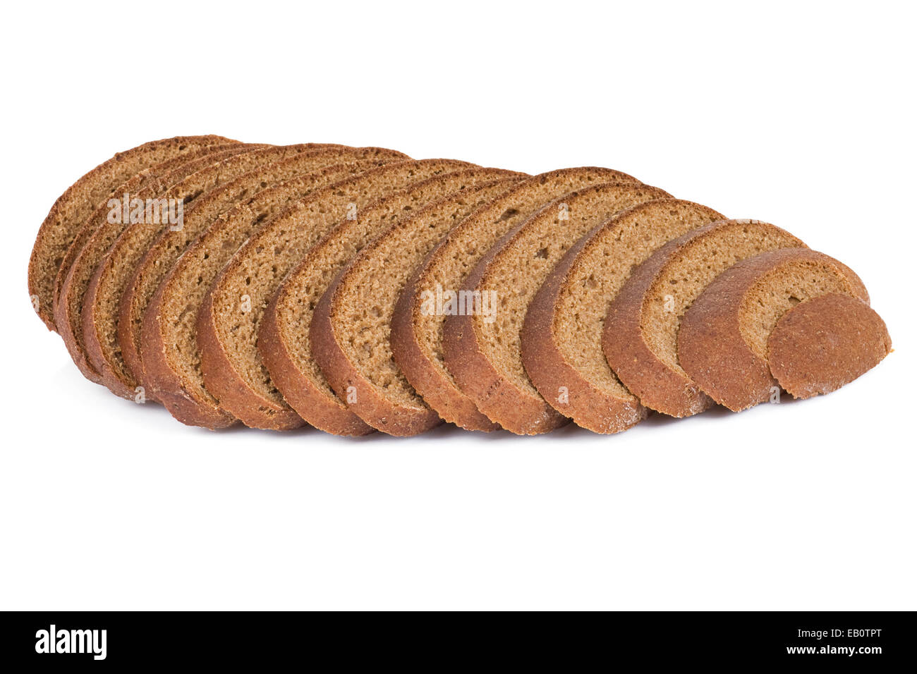 sliced loaf of bread isolated on white background Stock Photo - Alamy