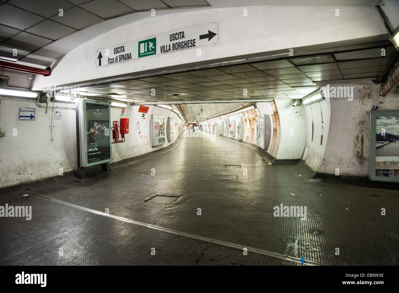 Metro train at station, Rome Italy, Europe Stock Photo - Alamy