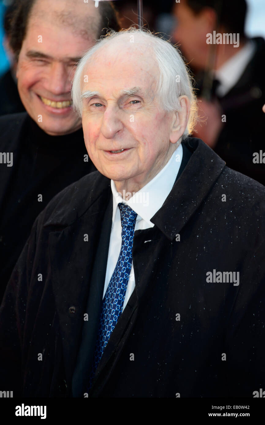 Michael Bond at the world premiere of the film Paddington in London ...