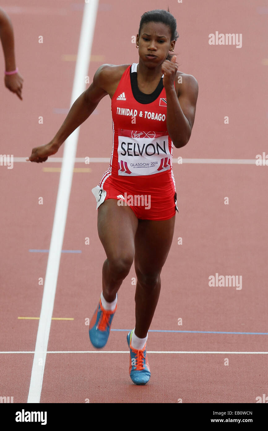 Kai SELVON of Trinidad & Tobago in the womens 100 metres round 1 in the ...