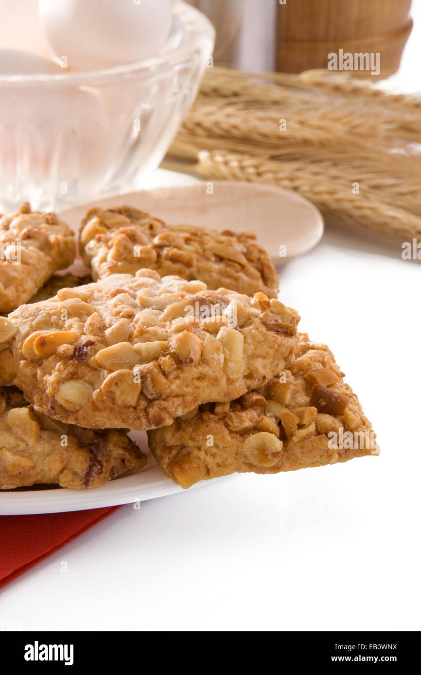 set of bakery products and cookies isolated on white background Stock ...