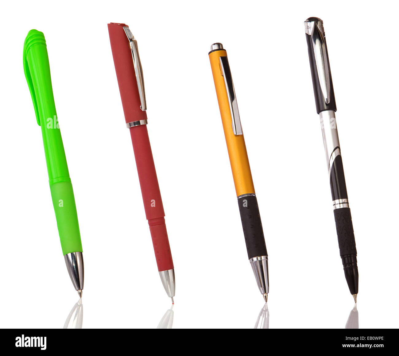pens isolated on white background Stock Photo - Alamy