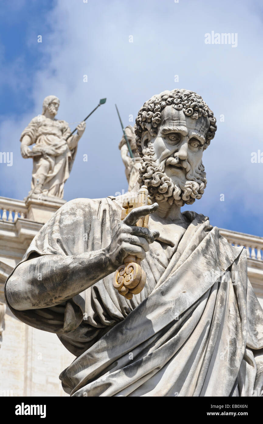 Statue in st peter square in vatican city hi-res stock photography and ...