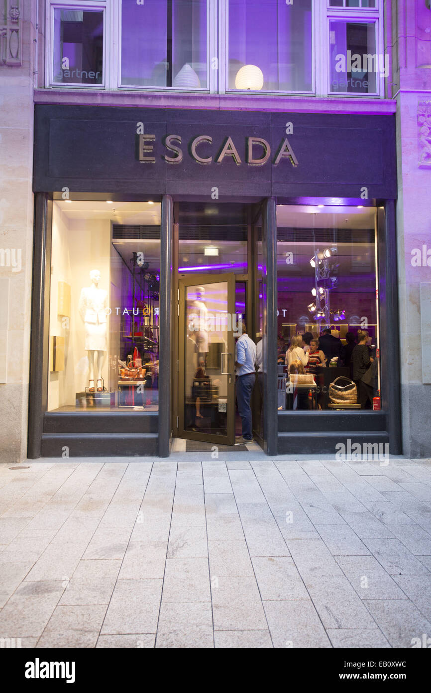 Grand opening of Escada Flaship store at Grosse Bleiche. Featuring ...
