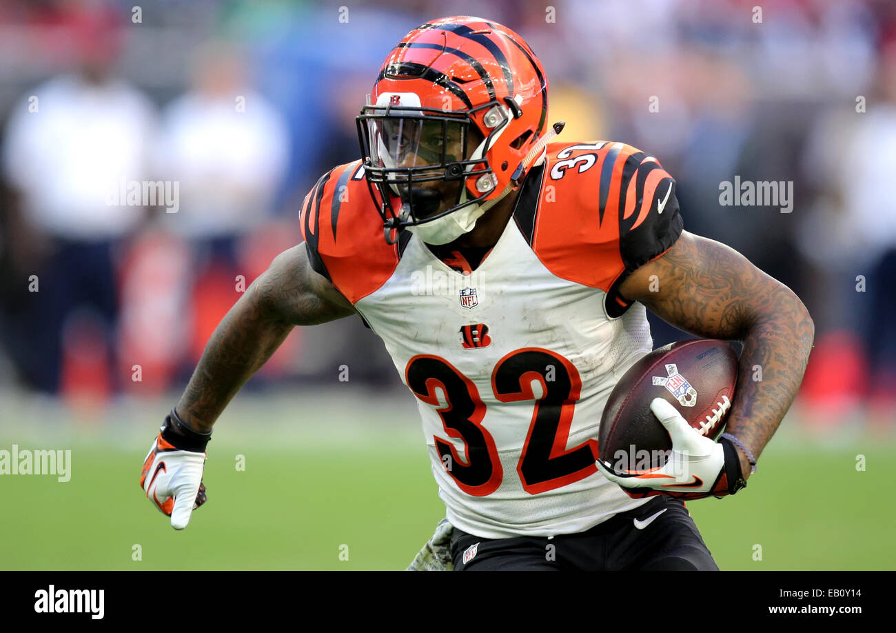 Houston, TX, USA. 23rd Nov, 2014. Cincinnati Bengals running back ...