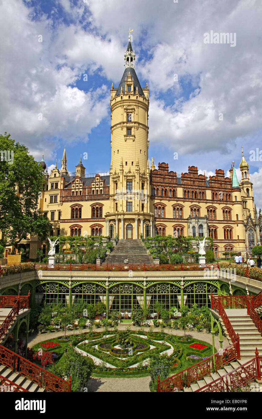 Schwerin Castle (Schweriner Schloss), Mecklenburg-Vorpommern state ...