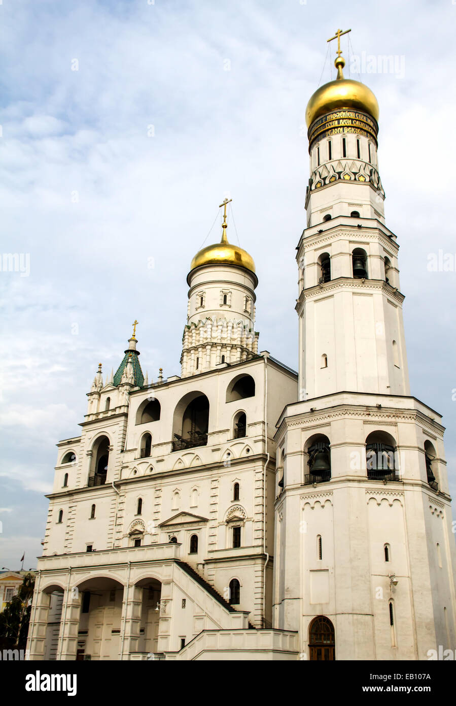 The Ivan the Great Bell Tower, inside the Kremlin, in Moscow Stock ...