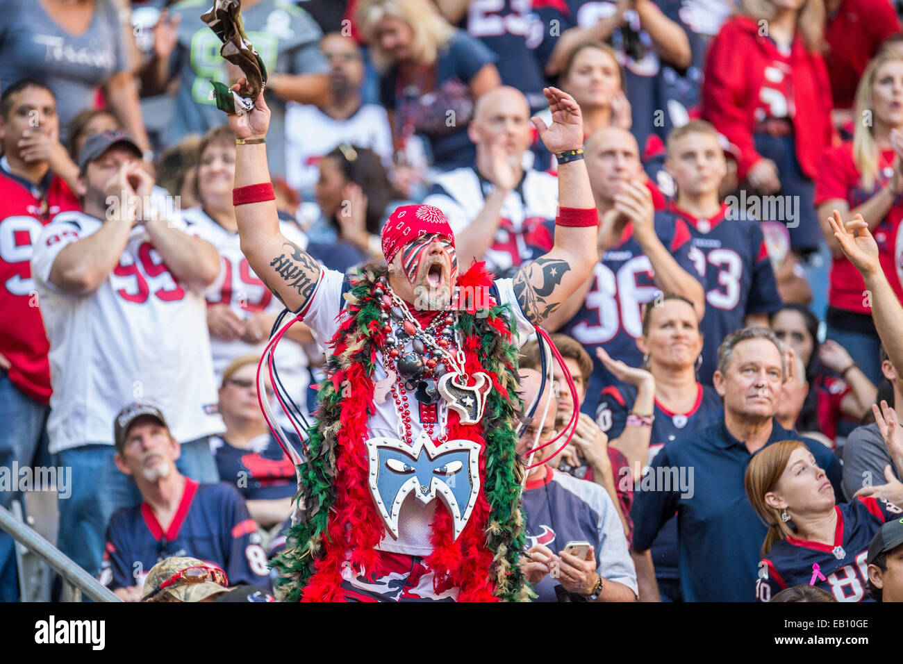 Houston, Texas, USA. 23rd Nov, 2014. The Ultimate Houston Texans Fan ...