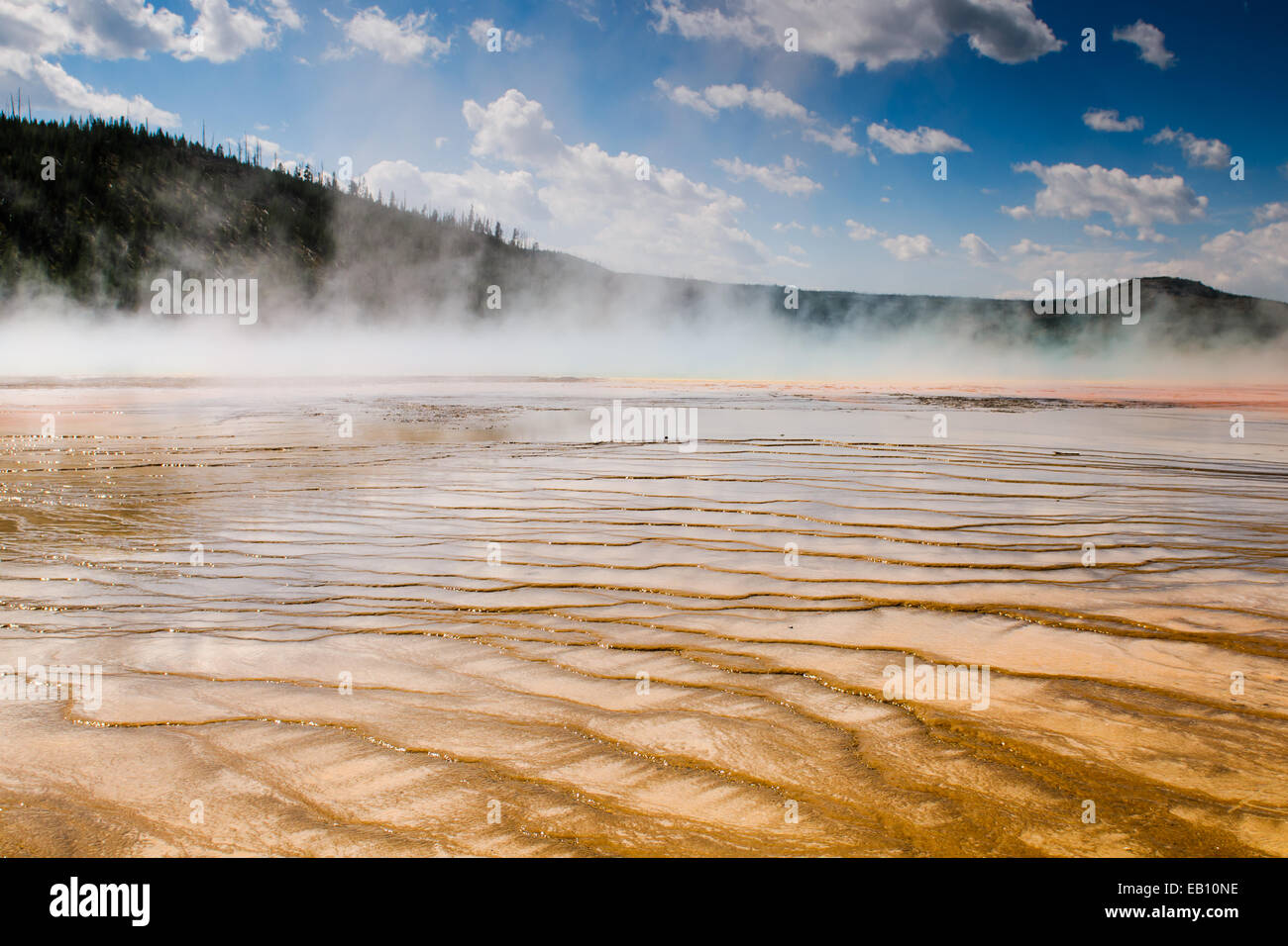 Scenic Landscapes of Geothermal activity of Yellowstone National Park ...