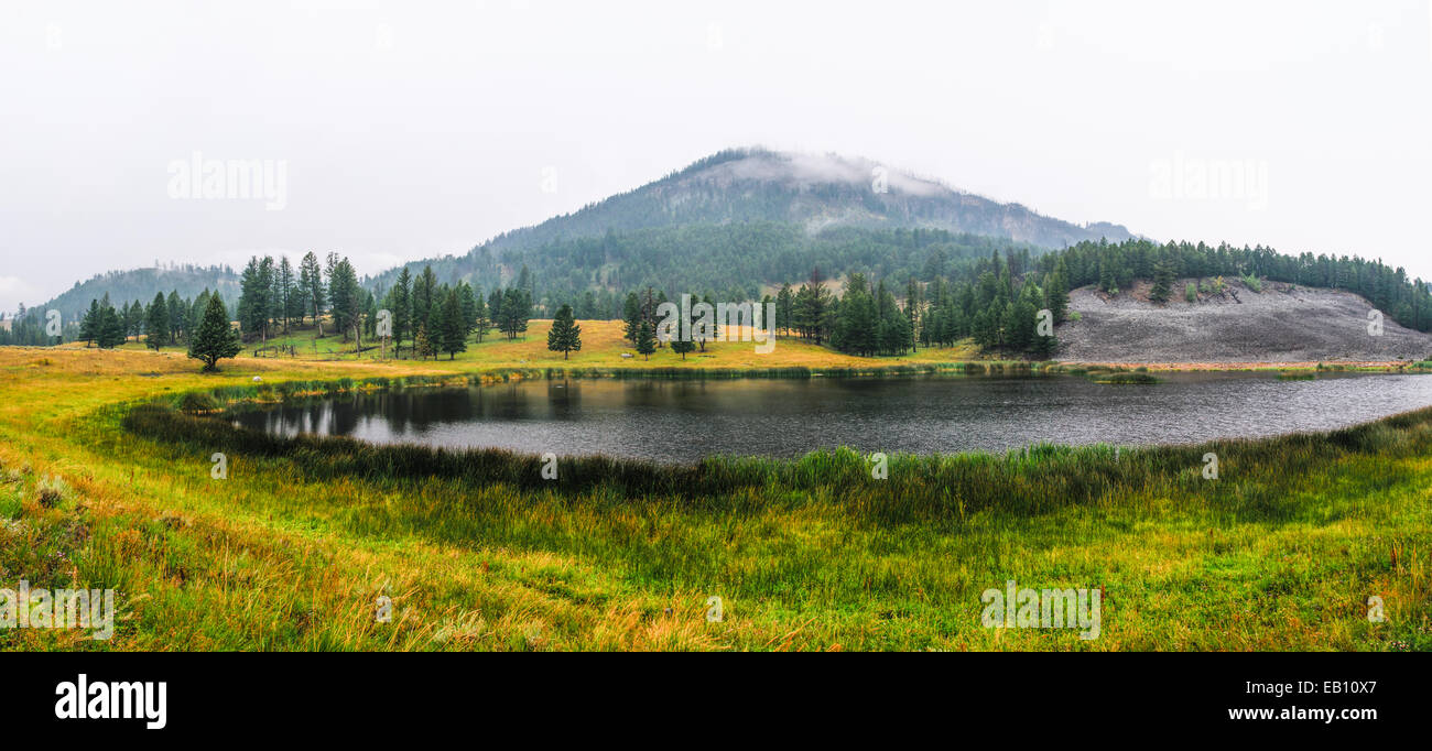 Scenic mountain views from Iconic Yellowstone National Park, Wyoming ...