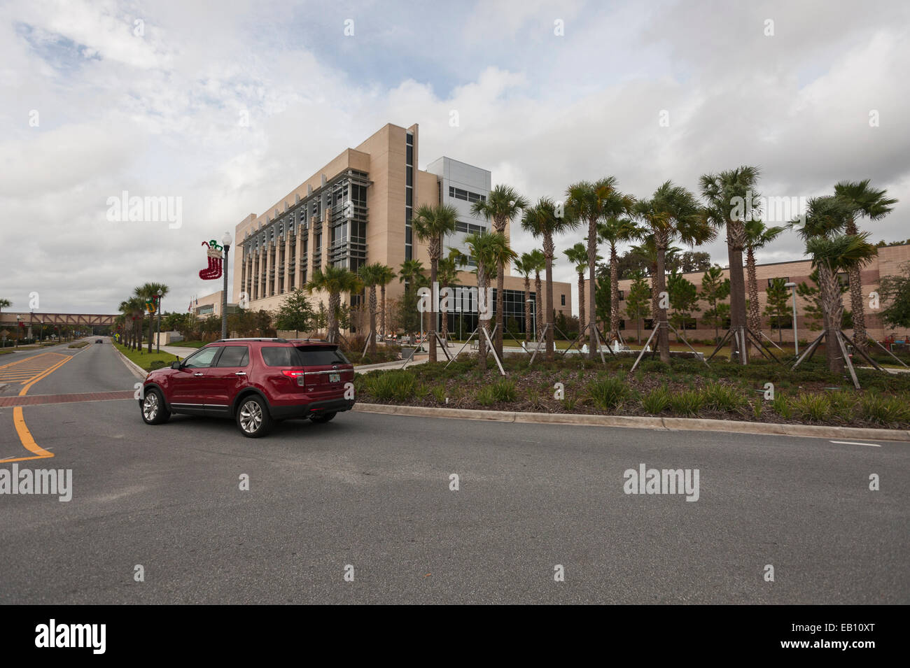 A vehicle heading towards the newly constructed Lake County Courthouse ...