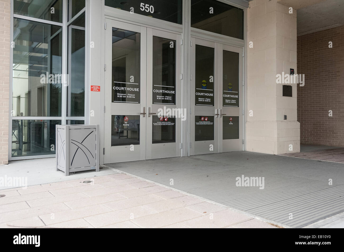 Newly constructed Lake County Courthouse Entrance Tavares Florida USA ...
