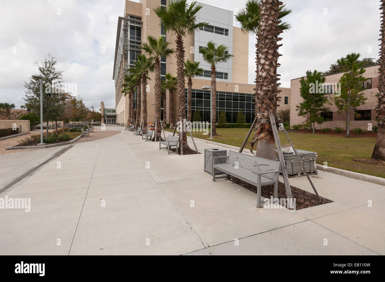 Newly constructed Lake County Courthouse Entrance Tavares Florida USA ...