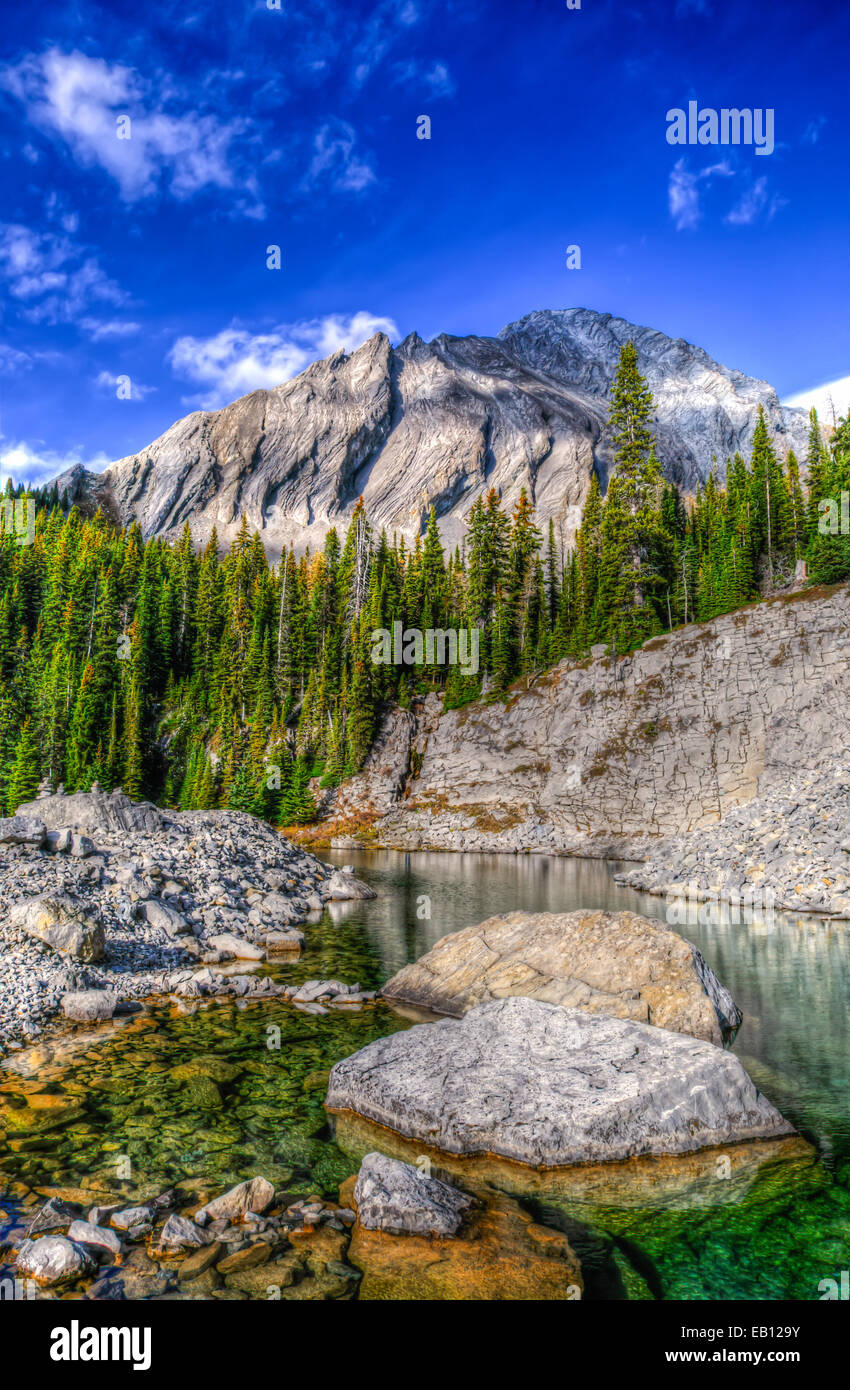 Scenic Landscapes of a high mountain lake, Chester Lake area of ...