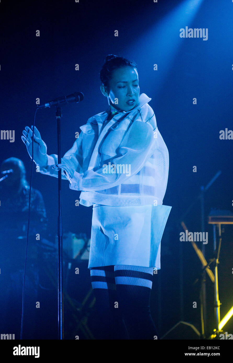 Yukimi Nagano of Little Dragon performs on stage at The 02 ABC on ...