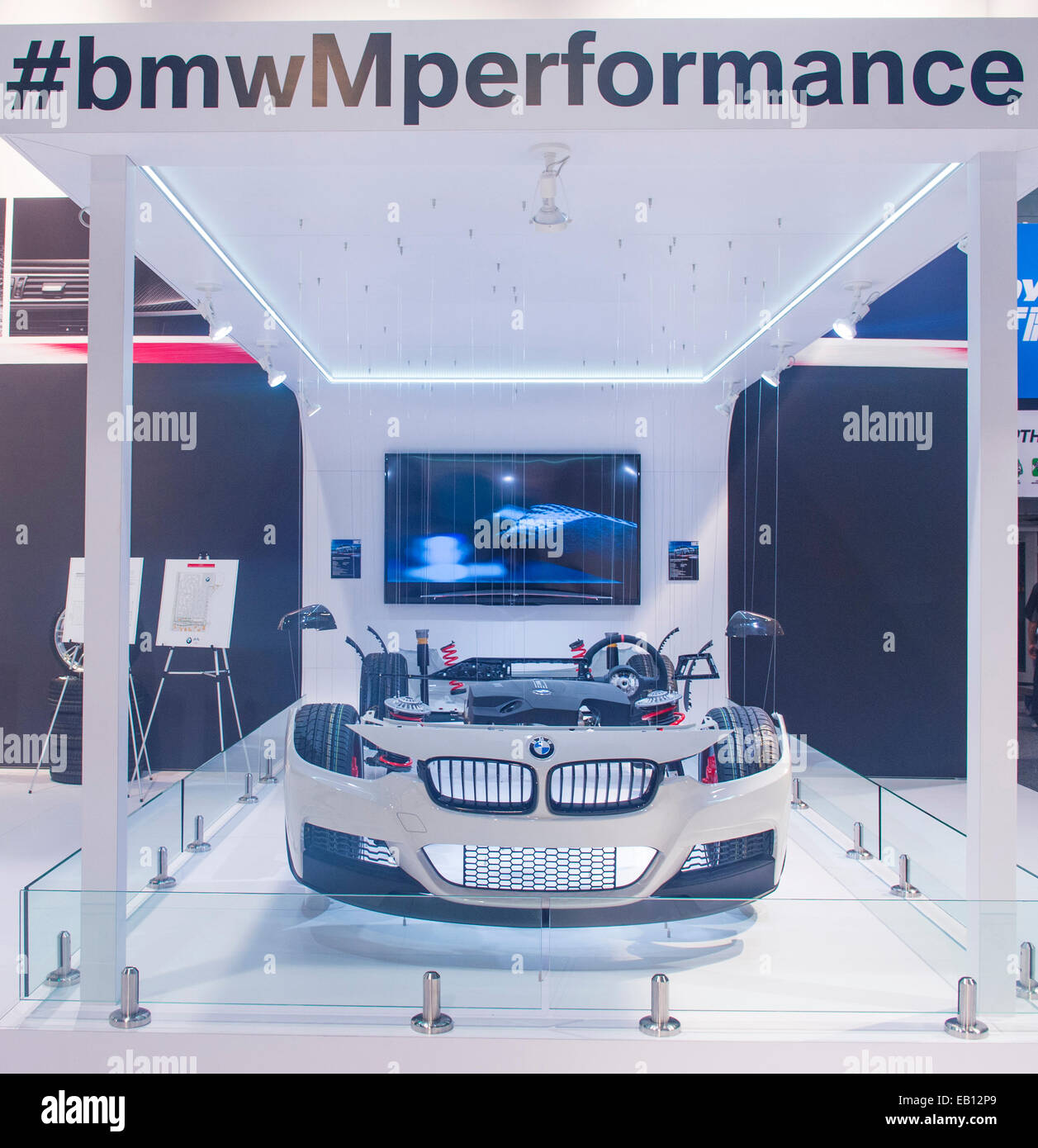 The BMW booth at the SEMA Show in Las Vegas Stock Photo - Alamy