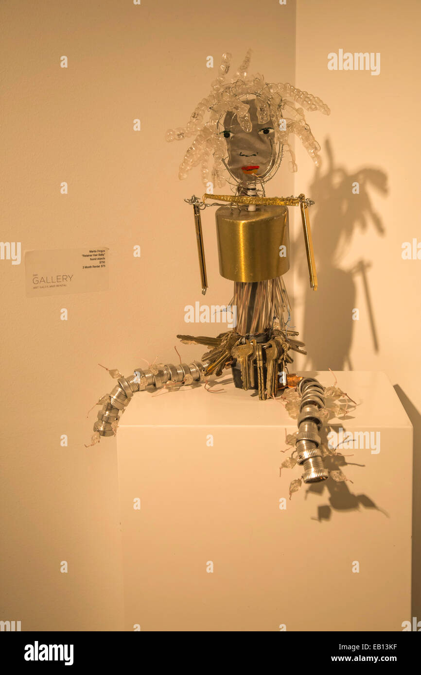 A metal sculpture in the Seattle Art Museum, Washington Stock Photo - Alamy