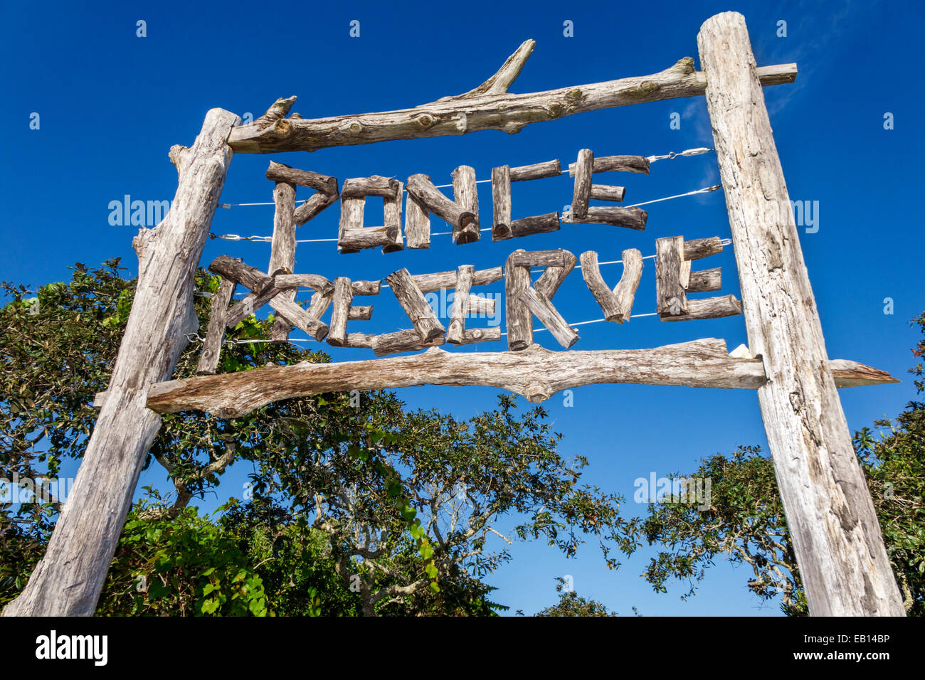 Daytona Beach Florida,Ponce Inlet water,Ponce Preserve,public park,log ...