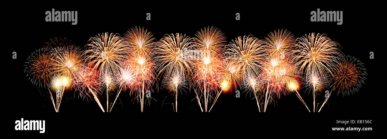 beautiful fireworks over sky Stock Photo - Alamy