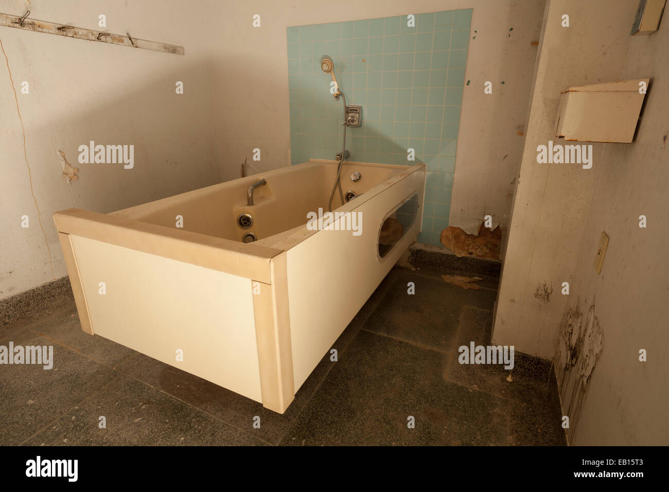 A bathtub for washing patients in an abandoned hospital. Ontario ...