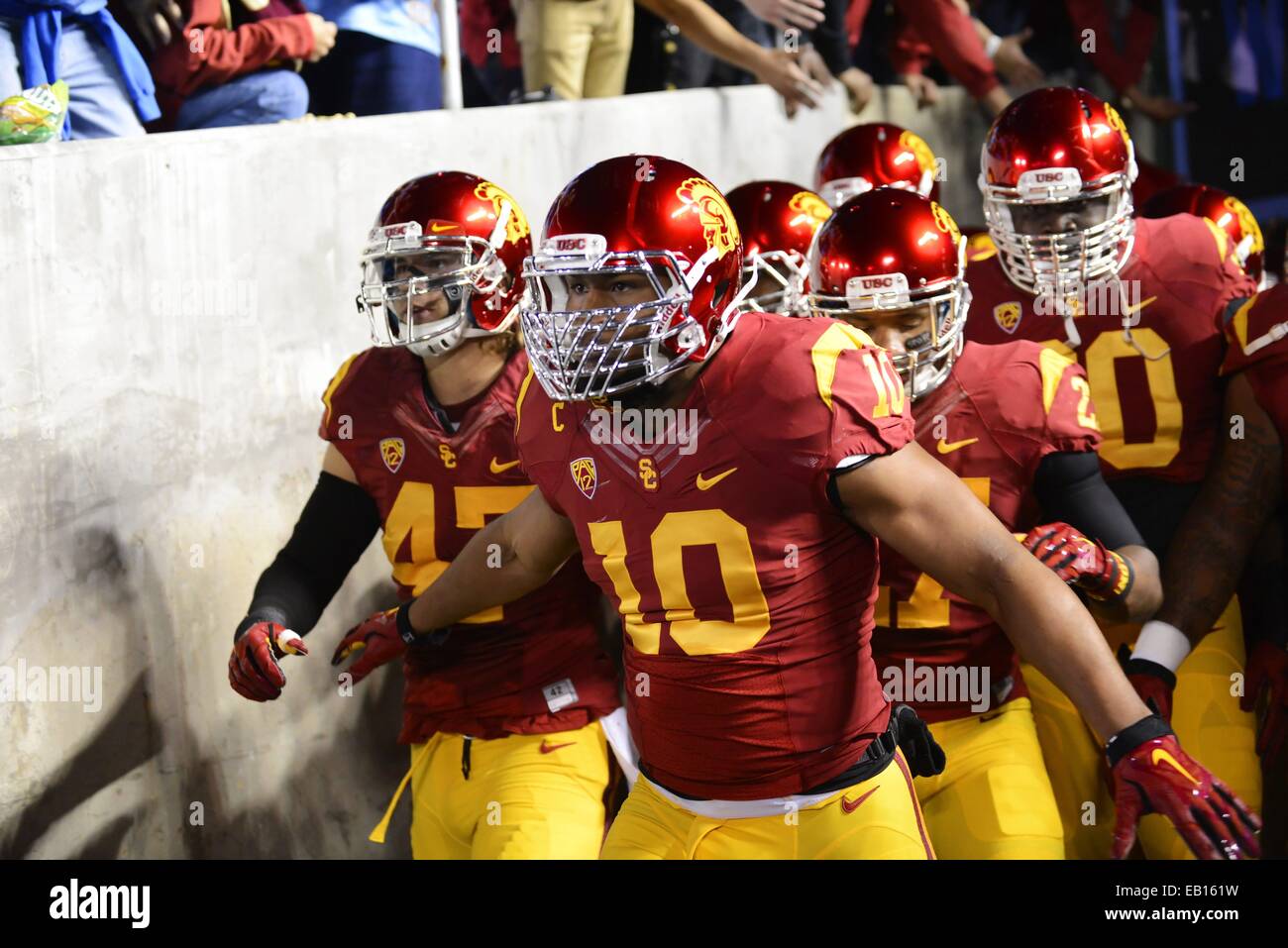November 22 2014. Hayes Pullard of the USC Trojans in action during a ...