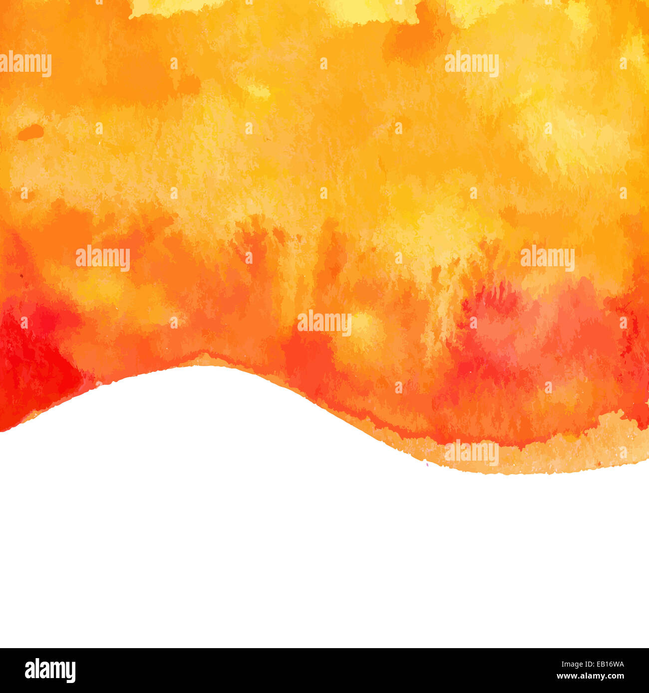 Orange watercolor paint vector background Stock Photo - Alamy