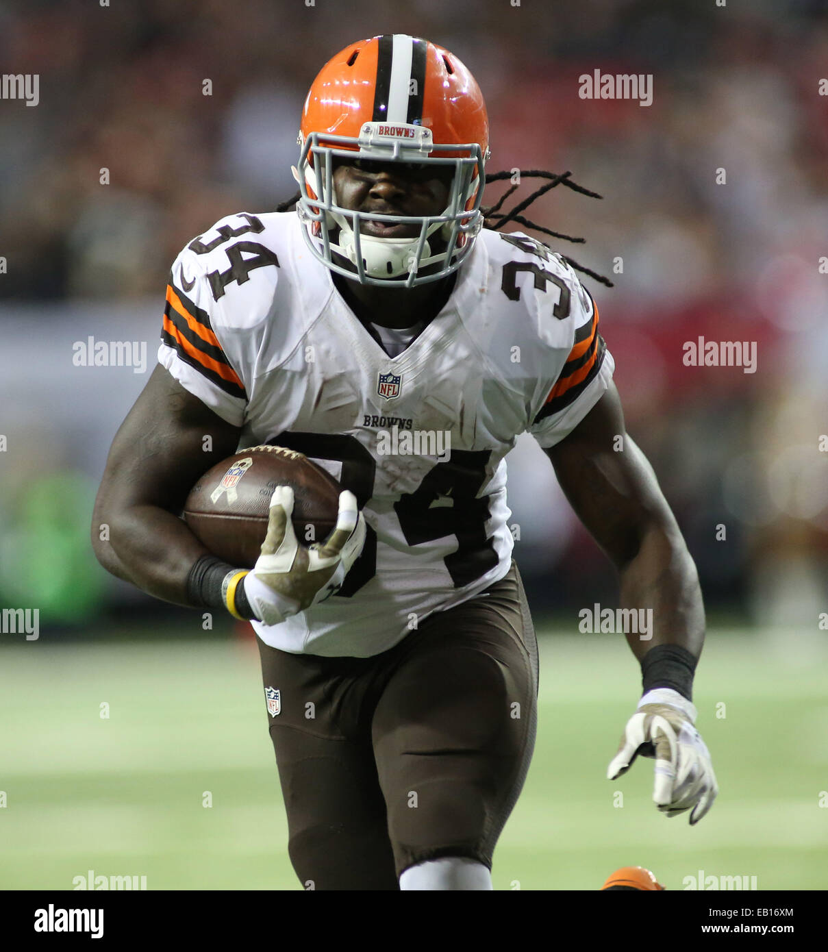 Atlanta, Georgia, USA. 23rd Nov, 2014. #34 Isaiah Crowell of the ...