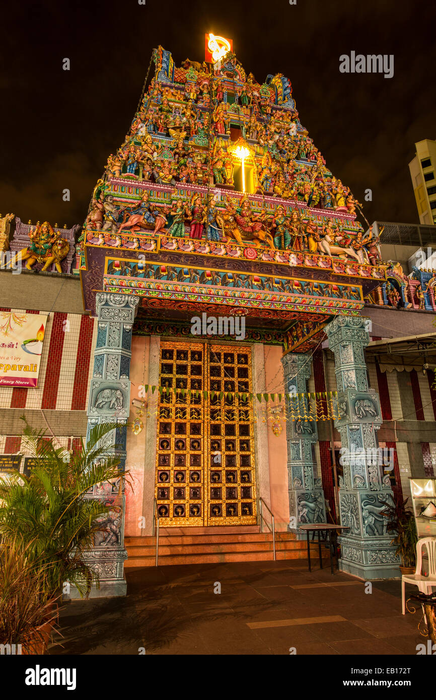 Sri Veeramakaliamman Temple, Little India, Singapore Stock Photo - Alamy