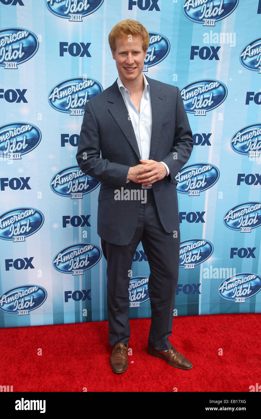 American Idol XIII Grand Finale - Arrivals Featuring: Matthew Hicks ...