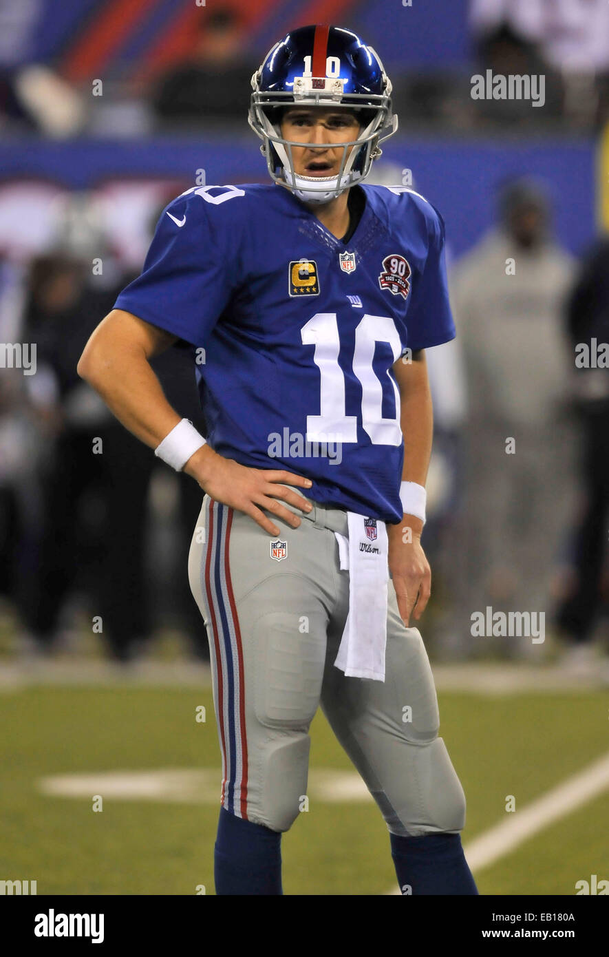 East Rutherford, New Jersey, USA. 24th Nov, 2014. Giants' quarterback ...