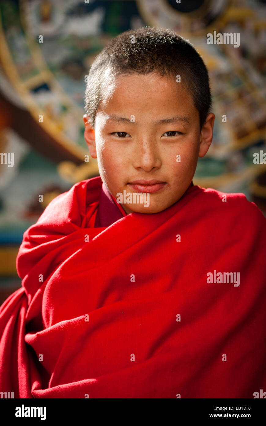 Young Bhutanese Buddhist monk at Paro Dzong, Bhutan Stock Photo - Alamy