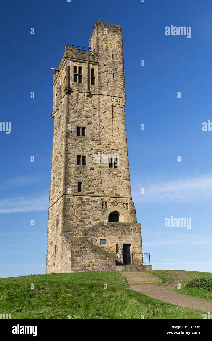 UK, West Yorkshire, Victoria Tower at Castle Hill Stock Photo - Alamy