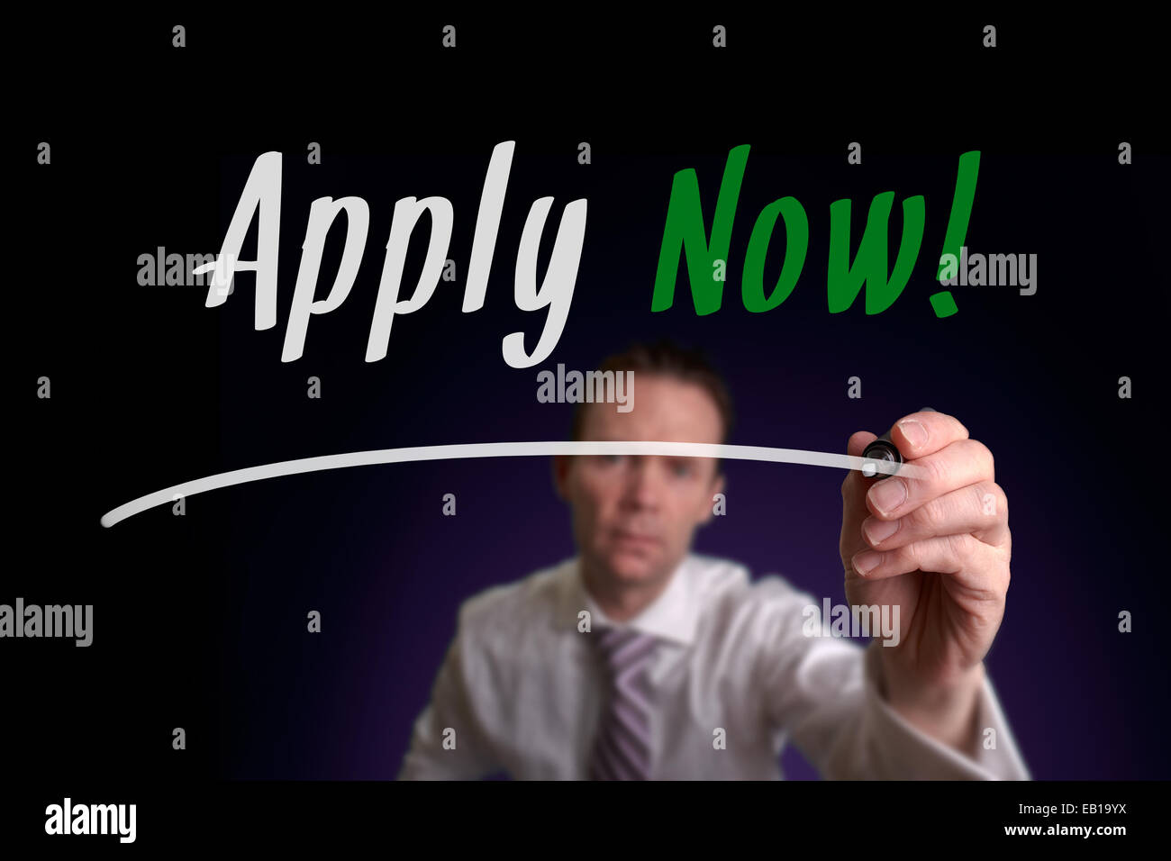 A businessman writing Apply Now on a screen. Business Concept Stock ...