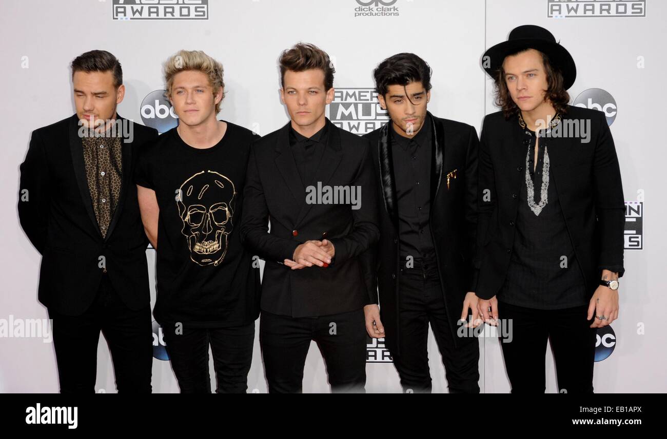 Los Angeles, CA, USA. 23rd Nov, 2014. Liam Payne, Niall Horan, Louis ...