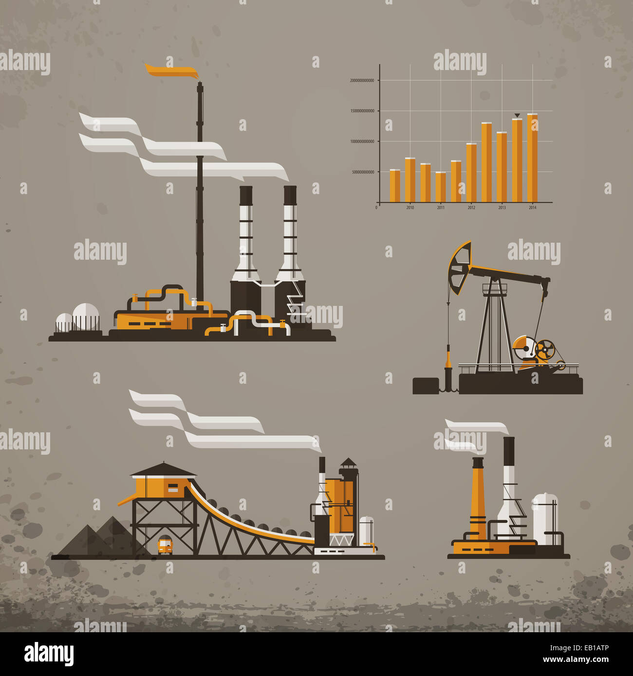 Gas processing plant icon hi-res stock photography and images - Alamy