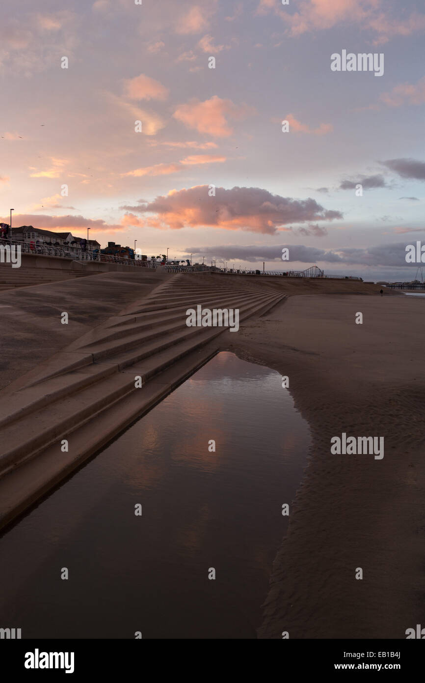 Blackpool, UK. 24th November, 2014. UK Weather: A bright and sunny ...