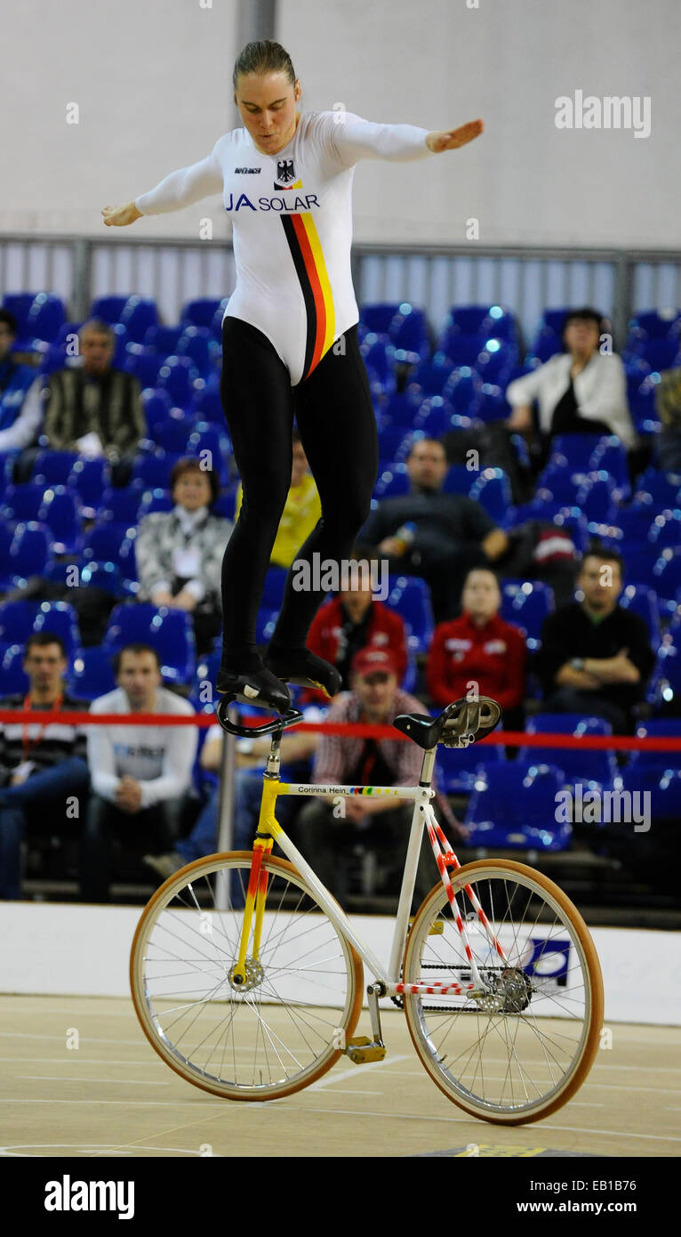 Corinna Biethan of Germany pictured during the Artistic Cycling Singel ...