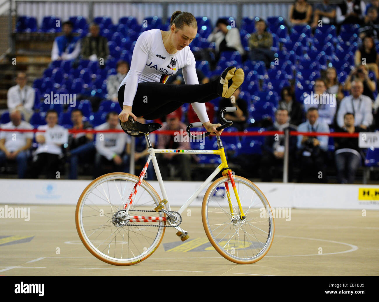 Corinna Biethan of Germany pictured during the Artistic Cycling Singel ...