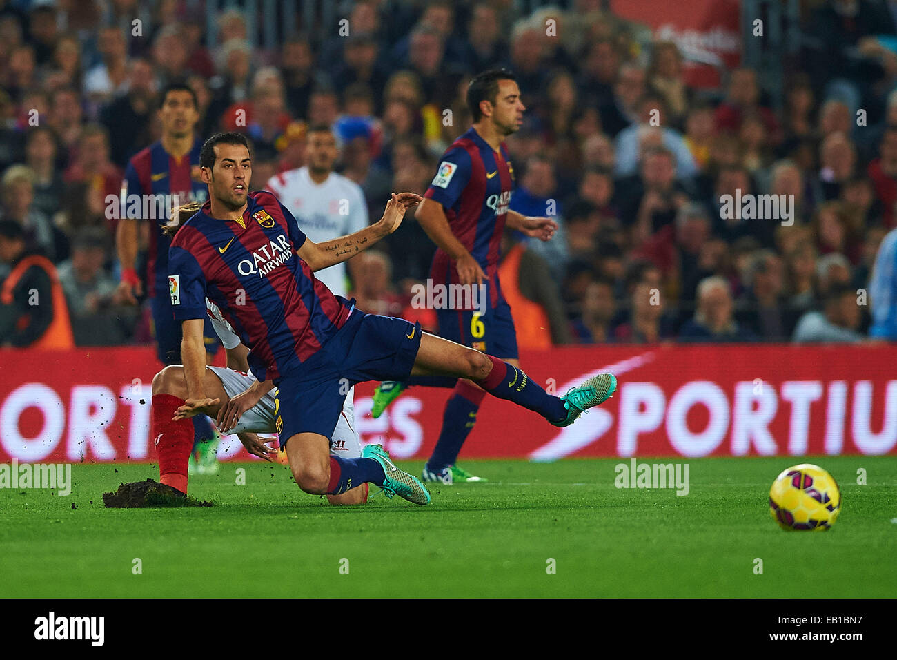 Sergio Busquets (FC Barcelona), during La Liga soccer match between FC ...